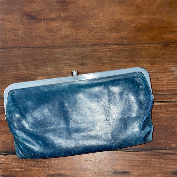 HOBO | Bags | Hobo Blue Leather Clutch Wallet | Poshmark